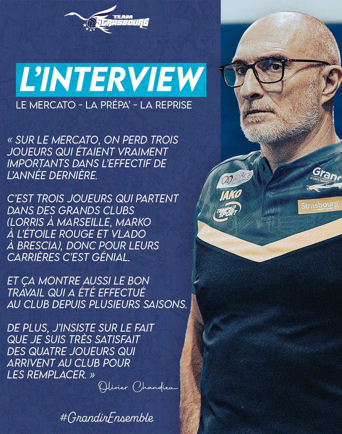 Interview de reprise, avec Olivier Chandieu.